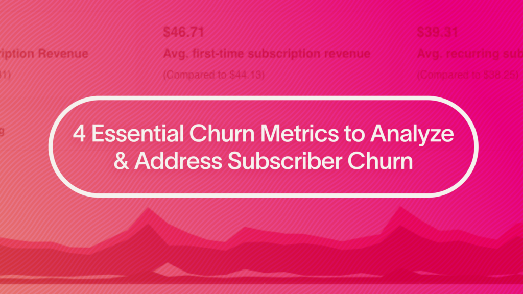 4 Essential Subscriber Churn Metrics to Analyze Churn Rate